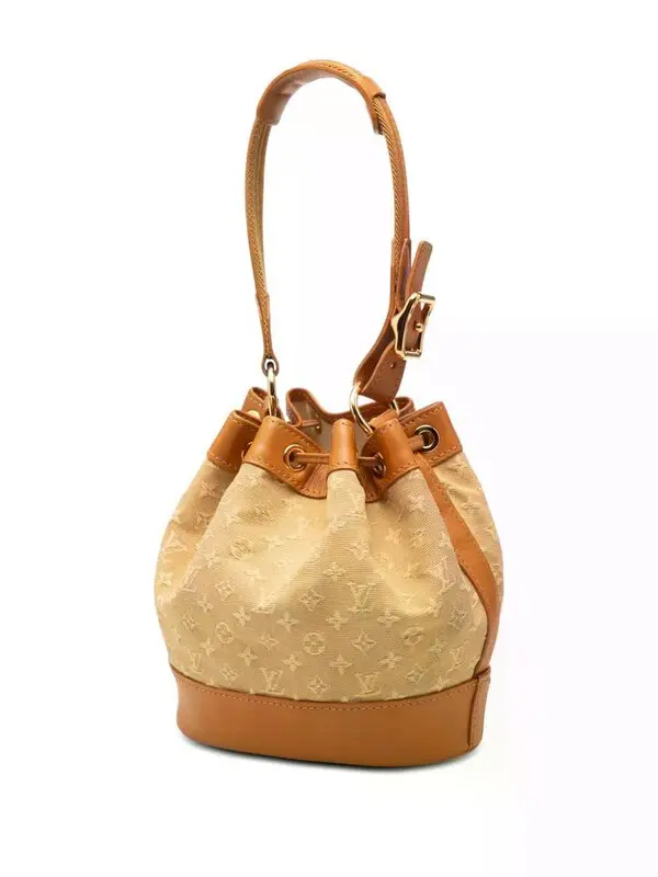 LOUIS VUITTON 2003 Monogram Mini Lin Noelie Bucket Bag