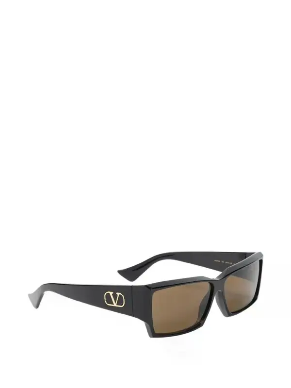 Valentino Garavani Rectangle-frame Sunglasses - Black
