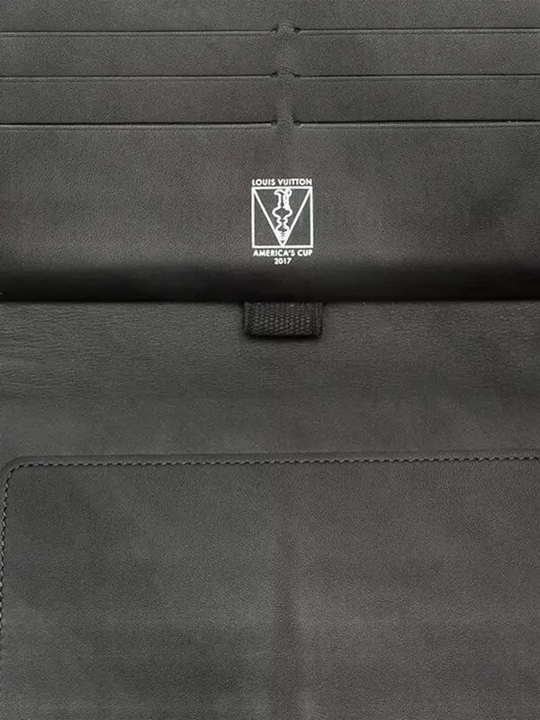 LOUIS VUITTON 2016 Damier Cobalt Americas Cup Regatta Zippy Wallet Long Wallets