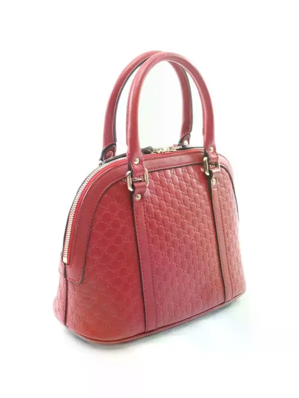 Gucci Micro Gg Guccissima Tote Bag - Red