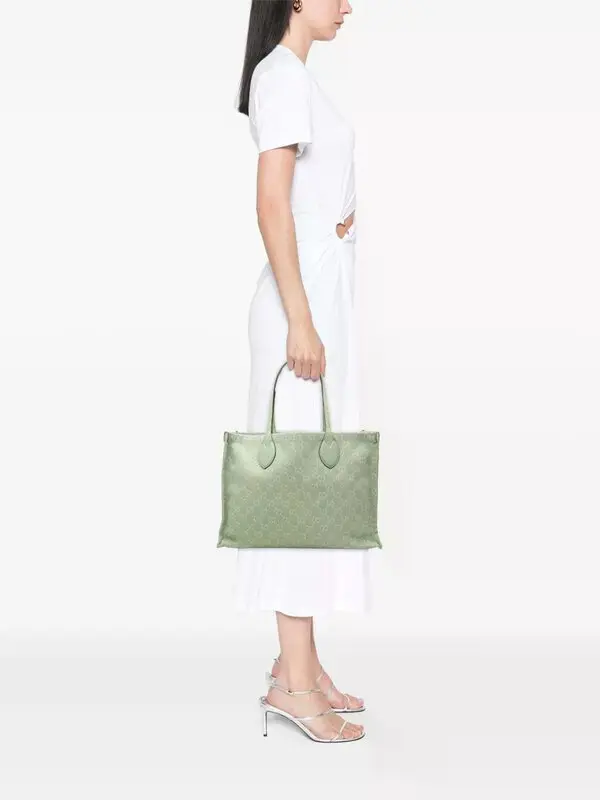 Gucci Large Gg Denim Ophidia Tote Bag