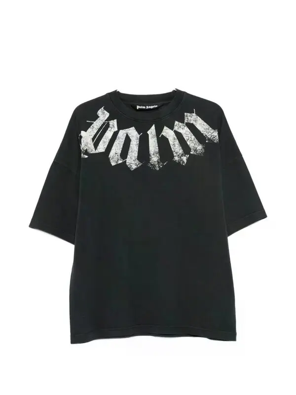 Palm Angels Big Neck Logo Printed T-shirt