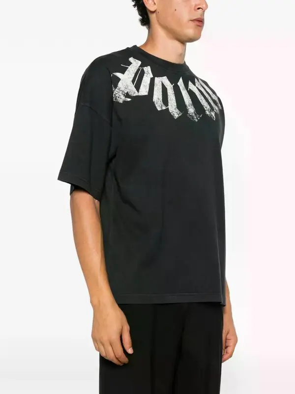 Palm Angels Big Neck Logo Printed T-shirt
