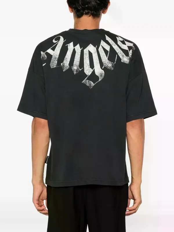 Palm Angels Big Neck Logo Printed T-shirt