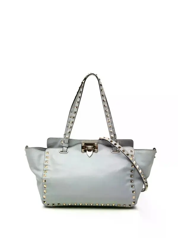 Valentino Garavani Rockstud Trapeze Satchel - Blue