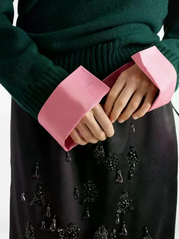Prada Satin Skirt With Embroidery