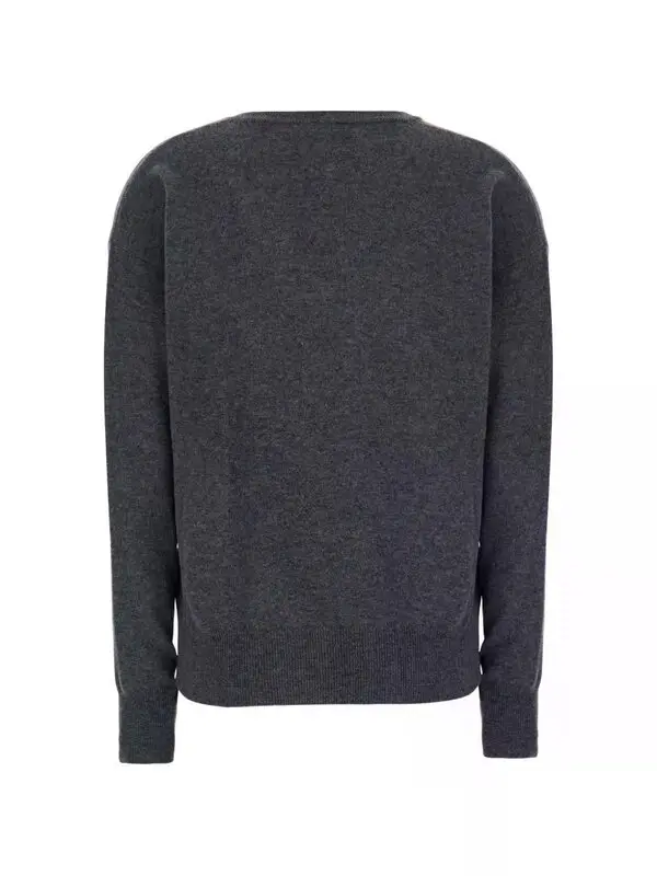 JUCCA Argyle-intarsia V-neck Sweater