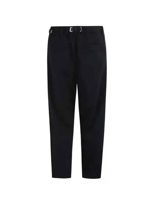 WHITE SAND Pleated Trousers With Buckle Fastening