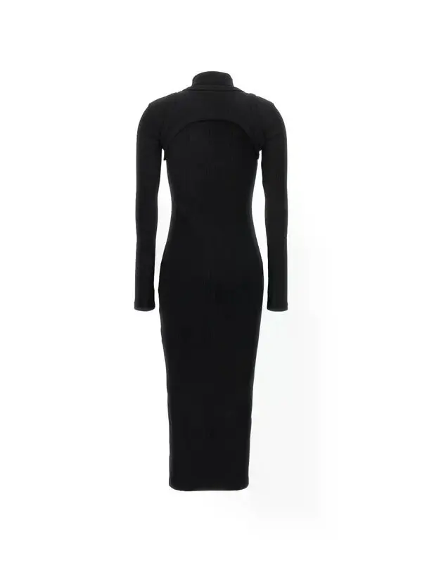 Off-White Off Stamp Cut-out Midi Dress