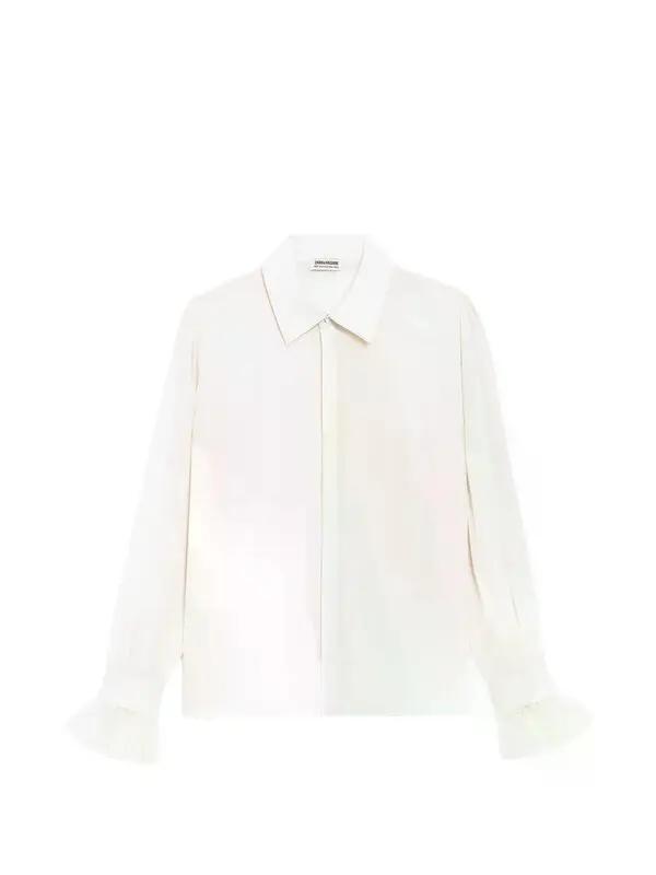 Zadig&Voltaire Thely Silk Shirt With Embroidered Detail