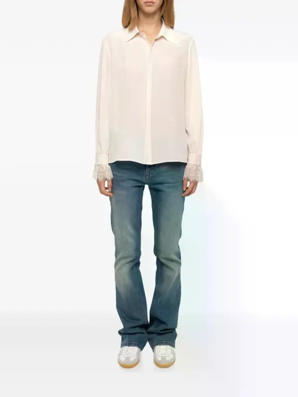 Zadig&Voltaire Thely Silk Shirt With Embroidered Detail