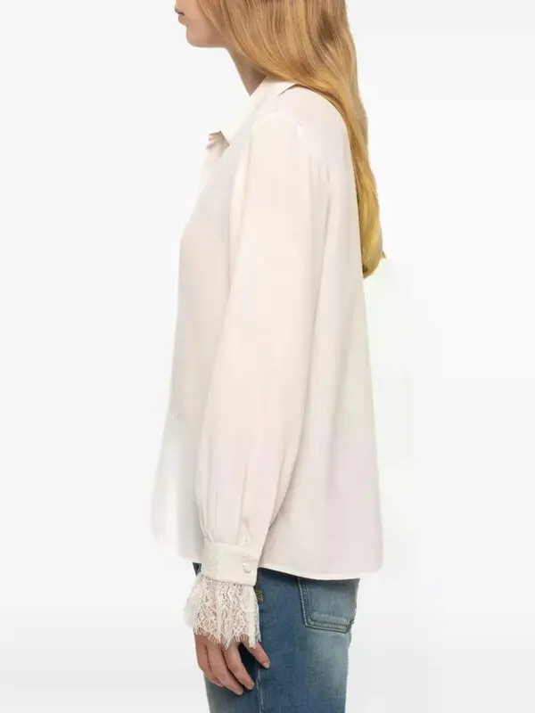 Zadig&Voltaire Thely Silk Shirt With Embroidered Detail