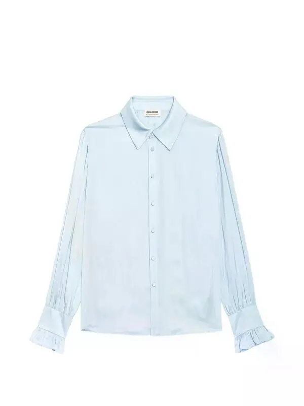 Zadig&Voltaire Thely Long-sleeve Satin Shirt