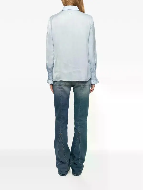 Zadig&Voltaire Thely Long-sleeve Satin Shirt