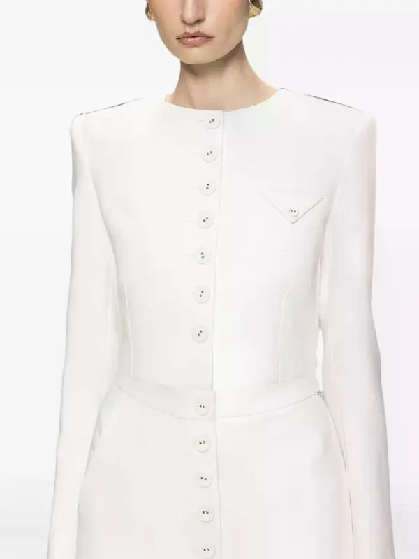 NISSA Buttoned Cropped Jacket