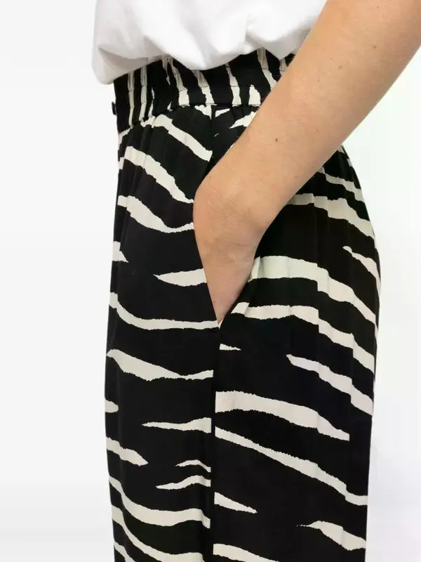Zadig&Voltaire Zebra Print Wide Leg Trousers