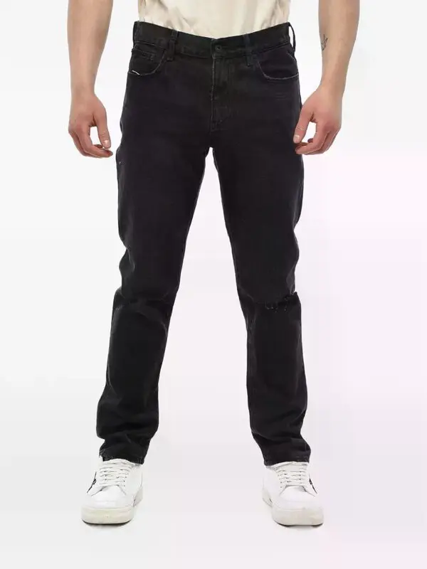 Off-White Distressed Skinny-fit Jeans