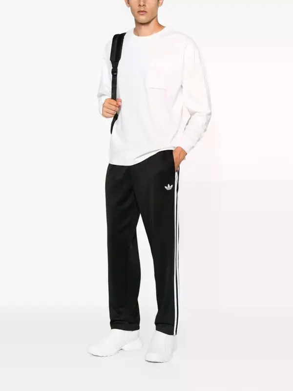 Adidas Logo-embroidered Side-stripe Track Pants