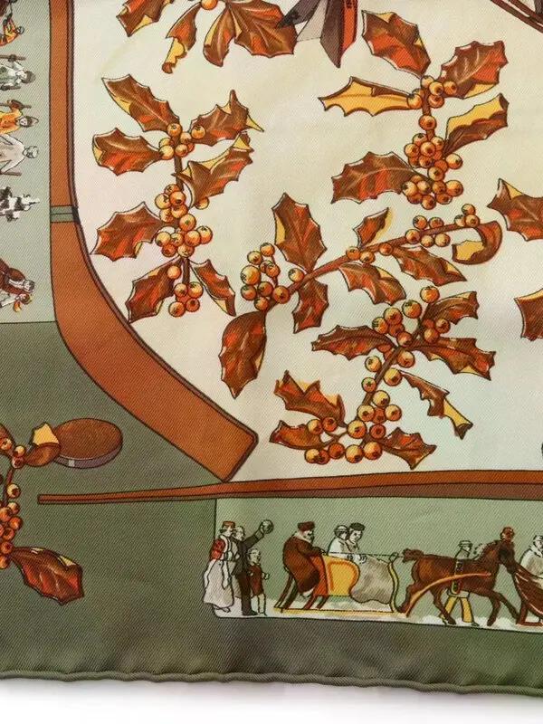 Hermès 2000s Neige D'antan Silk Scarf