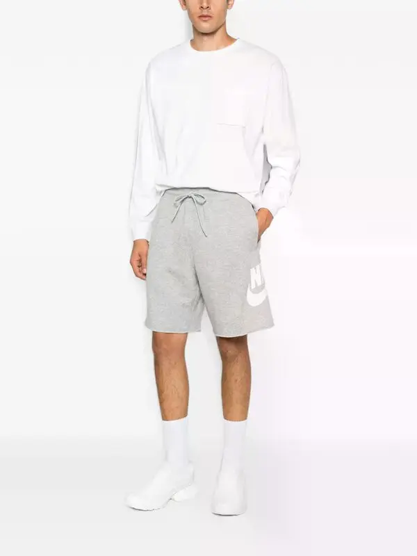 Nike Logo-print Drawstring-waist Track Shorts