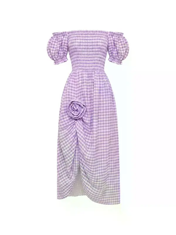 Sleeper Belle Gingham-print Maxi Dress