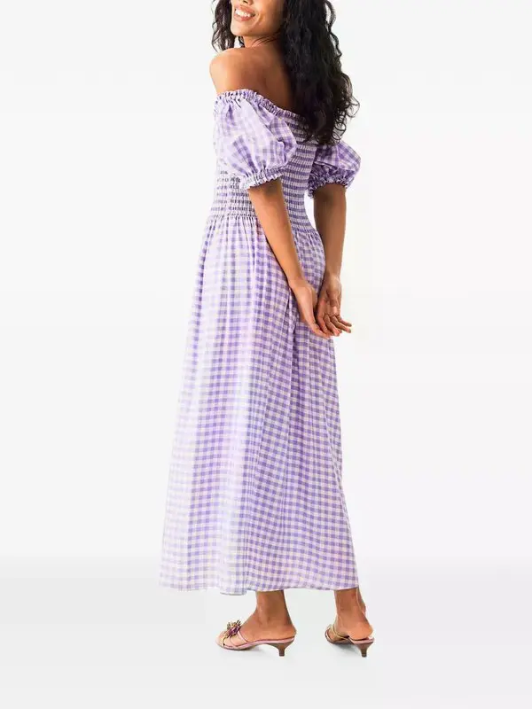 Sleeper Belle Gingham-print Maxi Dress