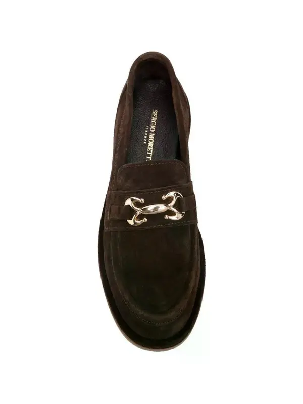 SERGIO MORETTI FIRENZE Suede Horsebit Loafers