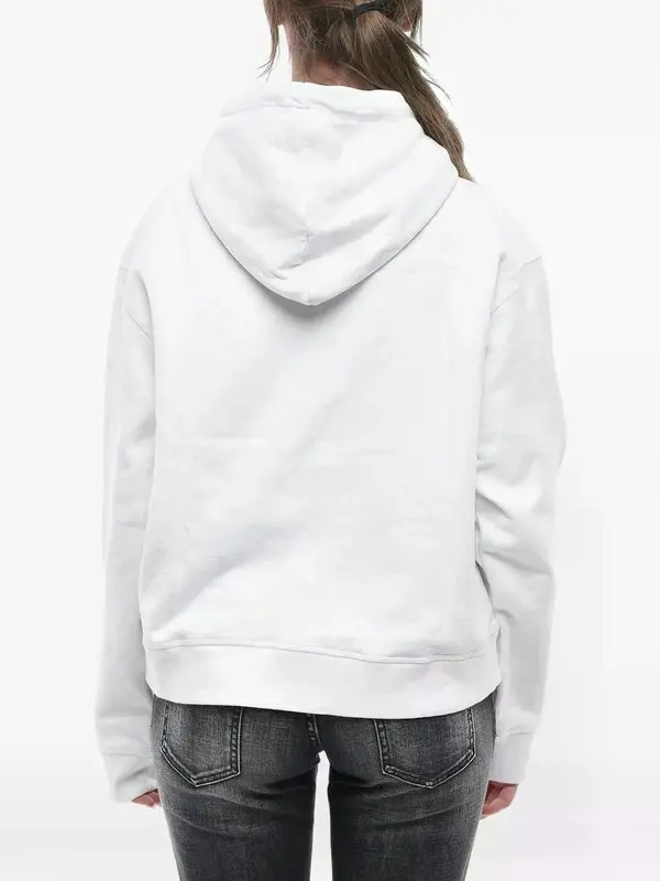 Dsquared2 Logo Plaque Hoodie - White