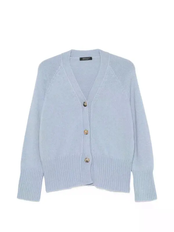 ARAGONA V-neck Cardigan - Blue
