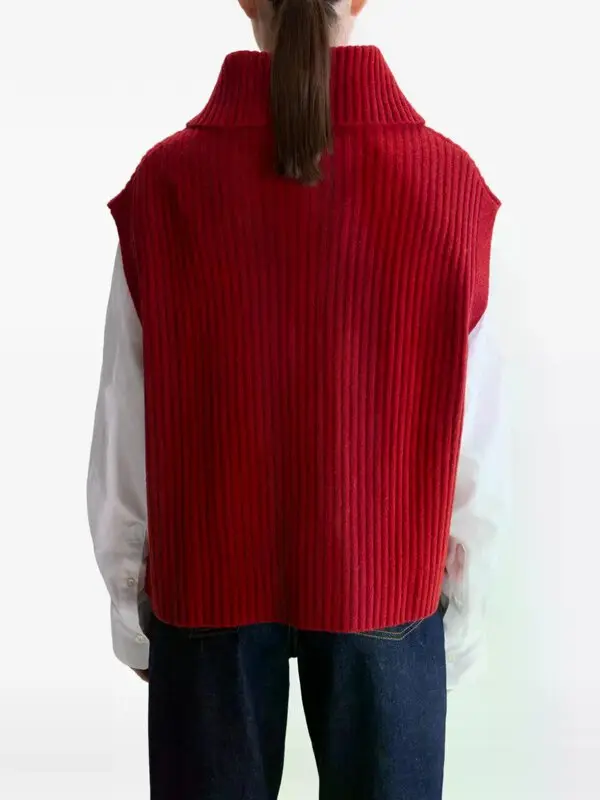 BELLEROSE Sleeveless Half-zip Sweater