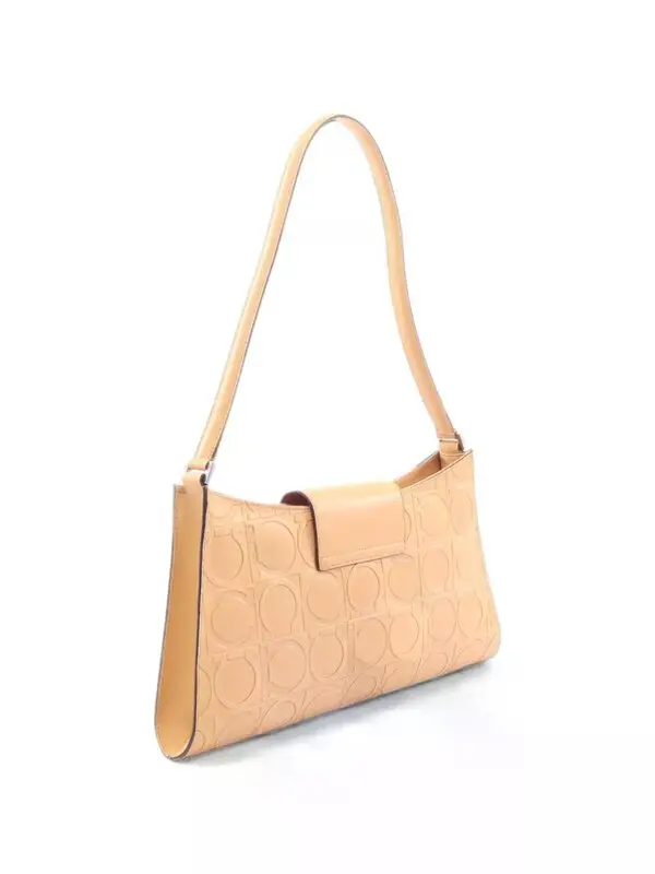 FERRAGAMO 2010s Gancini Shoulder Bag - Neutrals