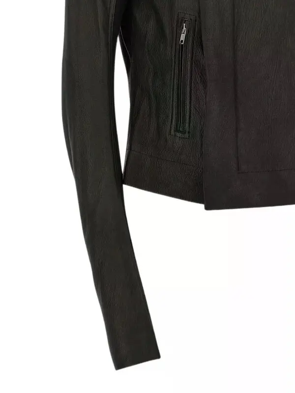 Rick Owens Naked Lamb Leather Biker Jacket