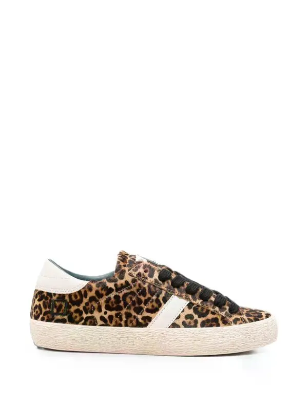 D.a.t.e. Hill Low Leopard-print Sneakers