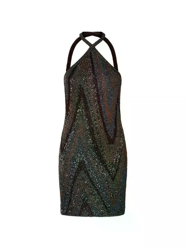 Missoni Zigzag-knit Dress - Brown