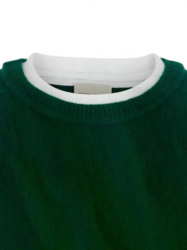 SEMICOUTURE Sarah Layered-detail Raglan-sleeve Sweater