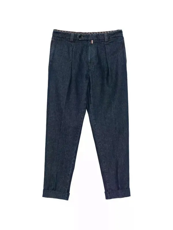 BERWICH Pleated Turned-up Trousers