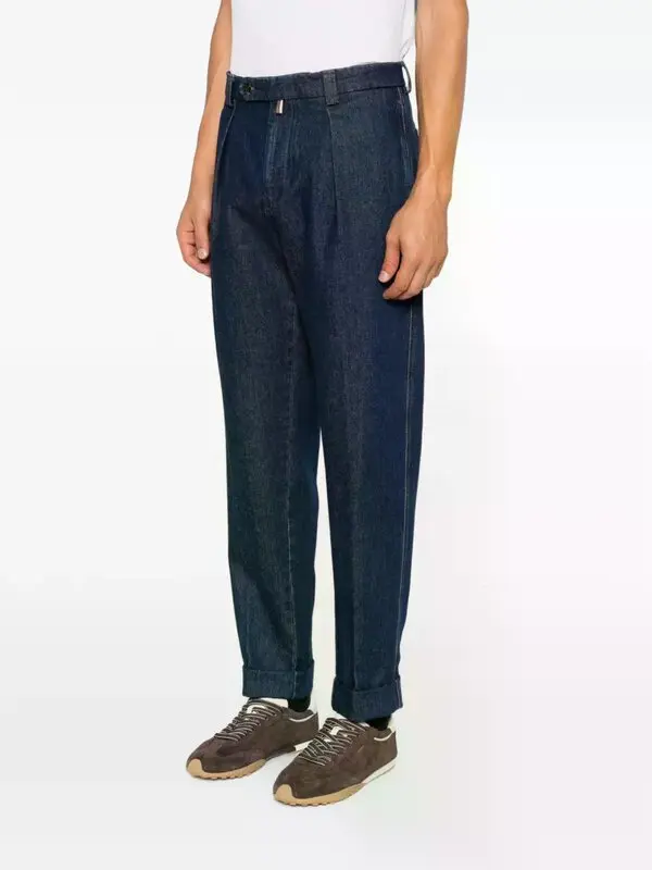 BERWICH Pleated Turned-up Trousers