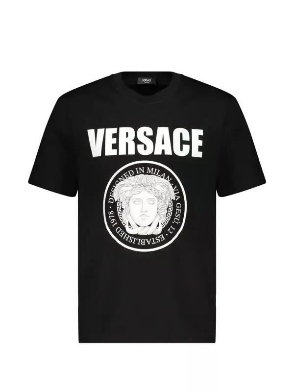 Versace Medusa-print Logo-print T-shirt