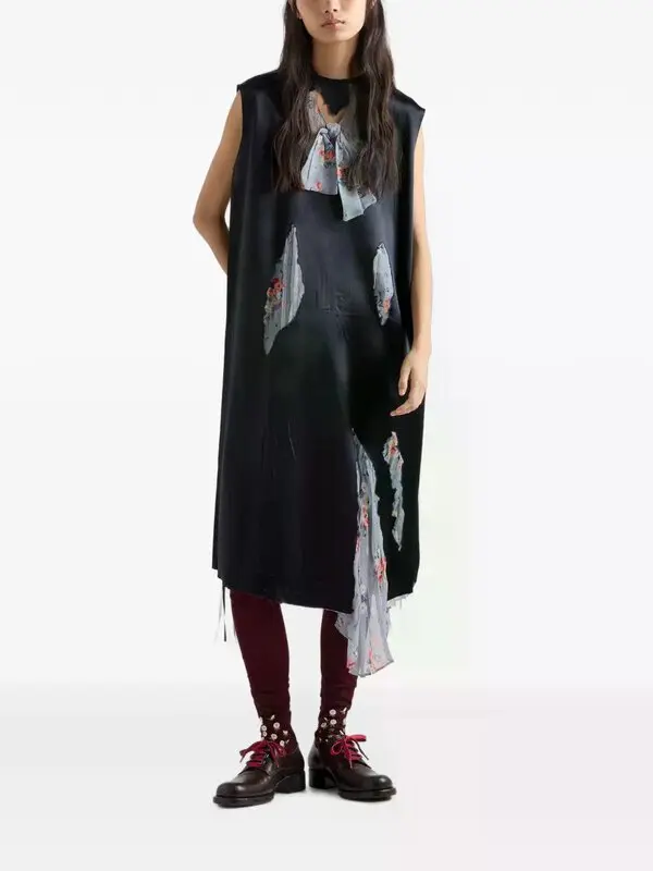 Prada Devoré Satin Dress