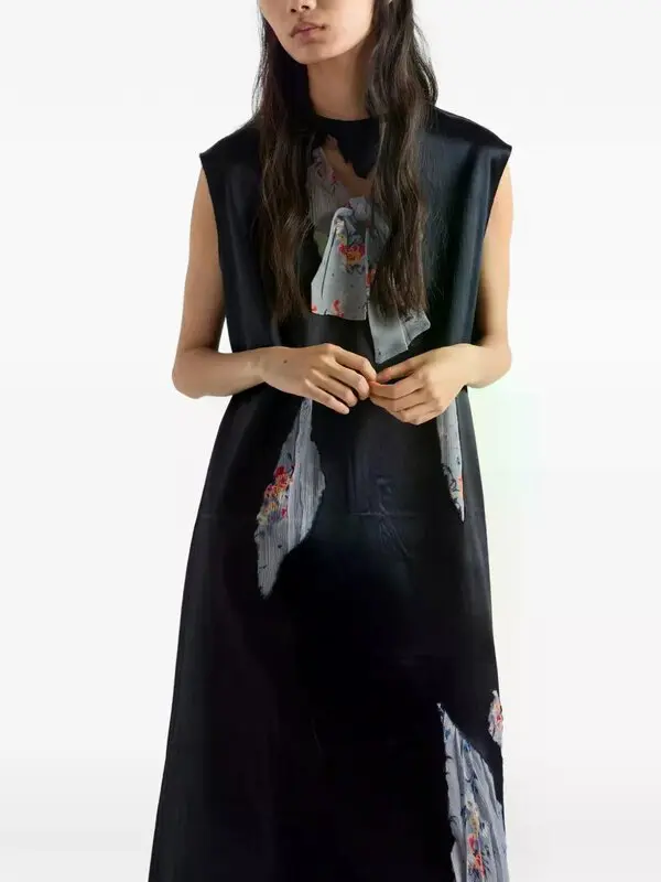 Prada Devoré Satin Dress