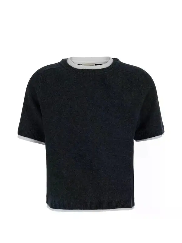 SEMICOUTURE Layered Short-sleeve Sweater
