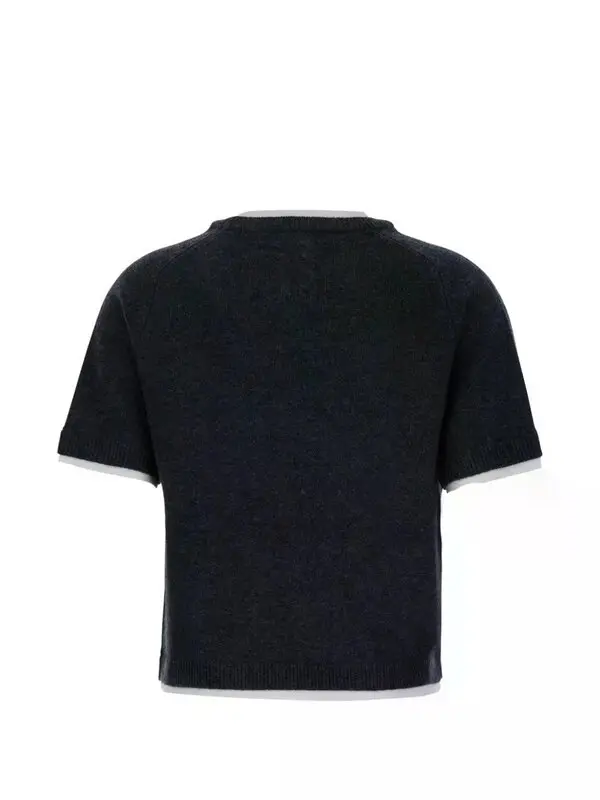 SEMICOUTURE Layered Short-sleeve Sweater