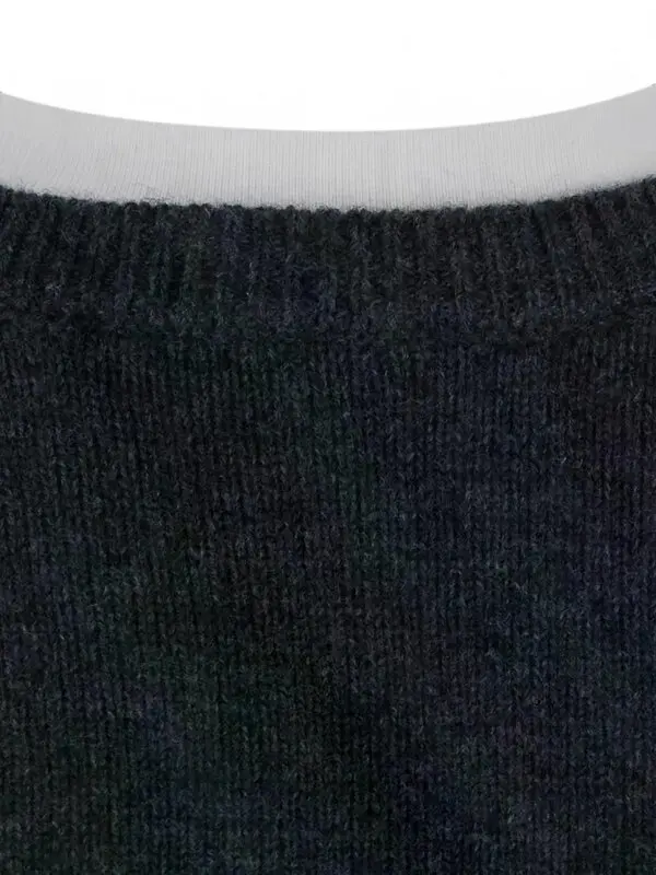 SEMICOUTURE Layered Short-sleeve Sweater