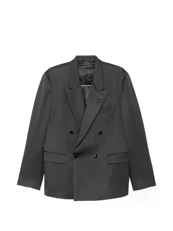 LARDINI Double-breasted Peak-lapel Blazer