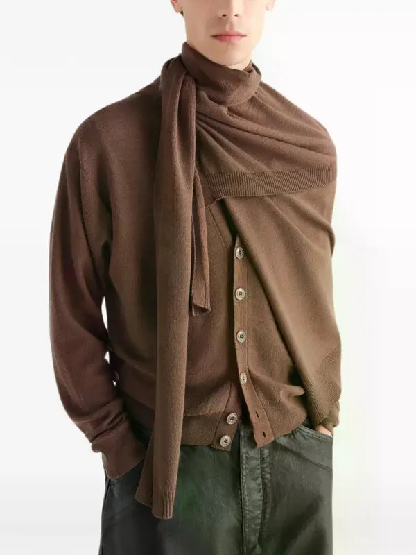 LEMAIRE Trompe L'oeil Scarf In Merino Blend