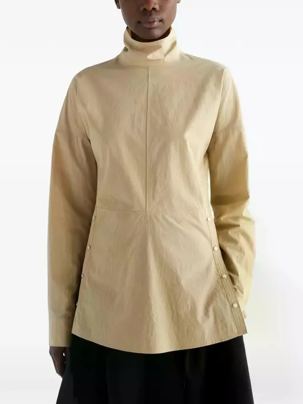 LEMAIRE Press-stud Bib Top In Cotton Crepe