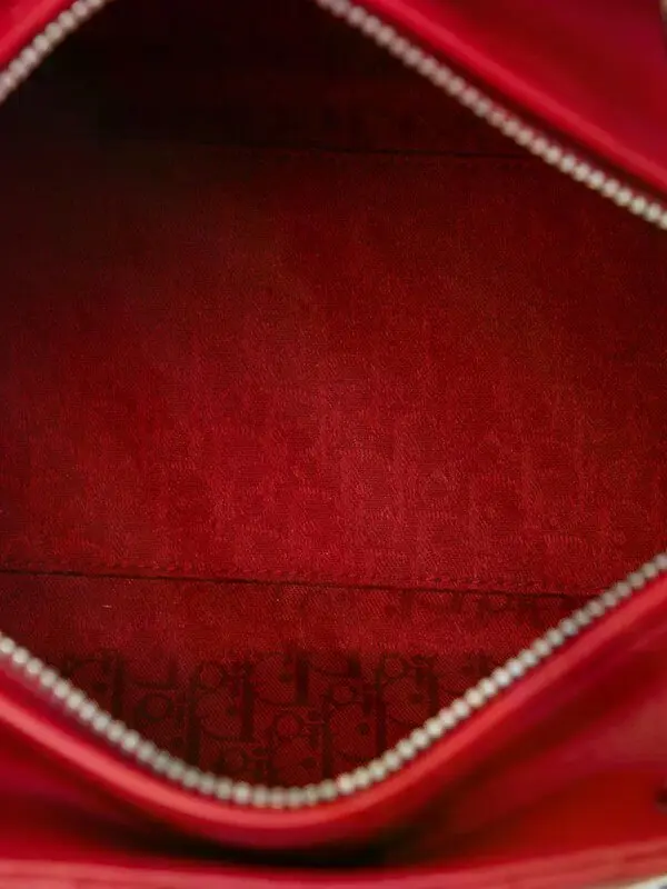 Dior Lambskin Cannage Lady Satchel - Red
