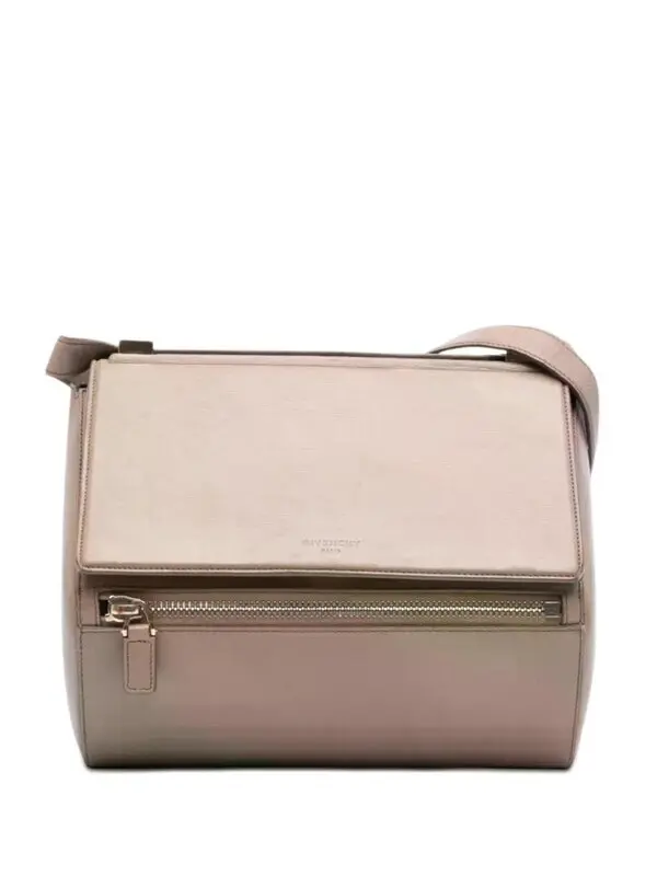 Givenchy 2000-2026 Medium Grained Calfskin Pandora Box Crossbody Bag
