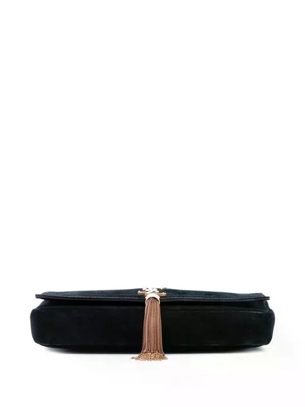 Saint Laurent Suede Monogram Kate 99 Tassel Bag Satchel