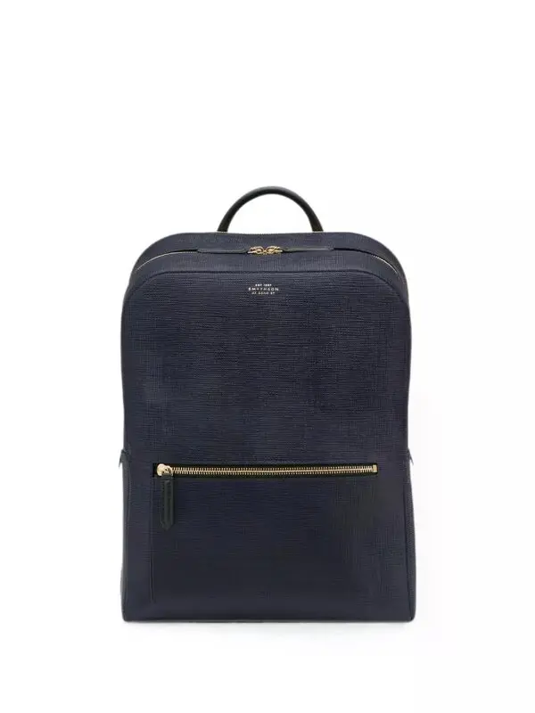 Smythson Zip-around Leather Backpack